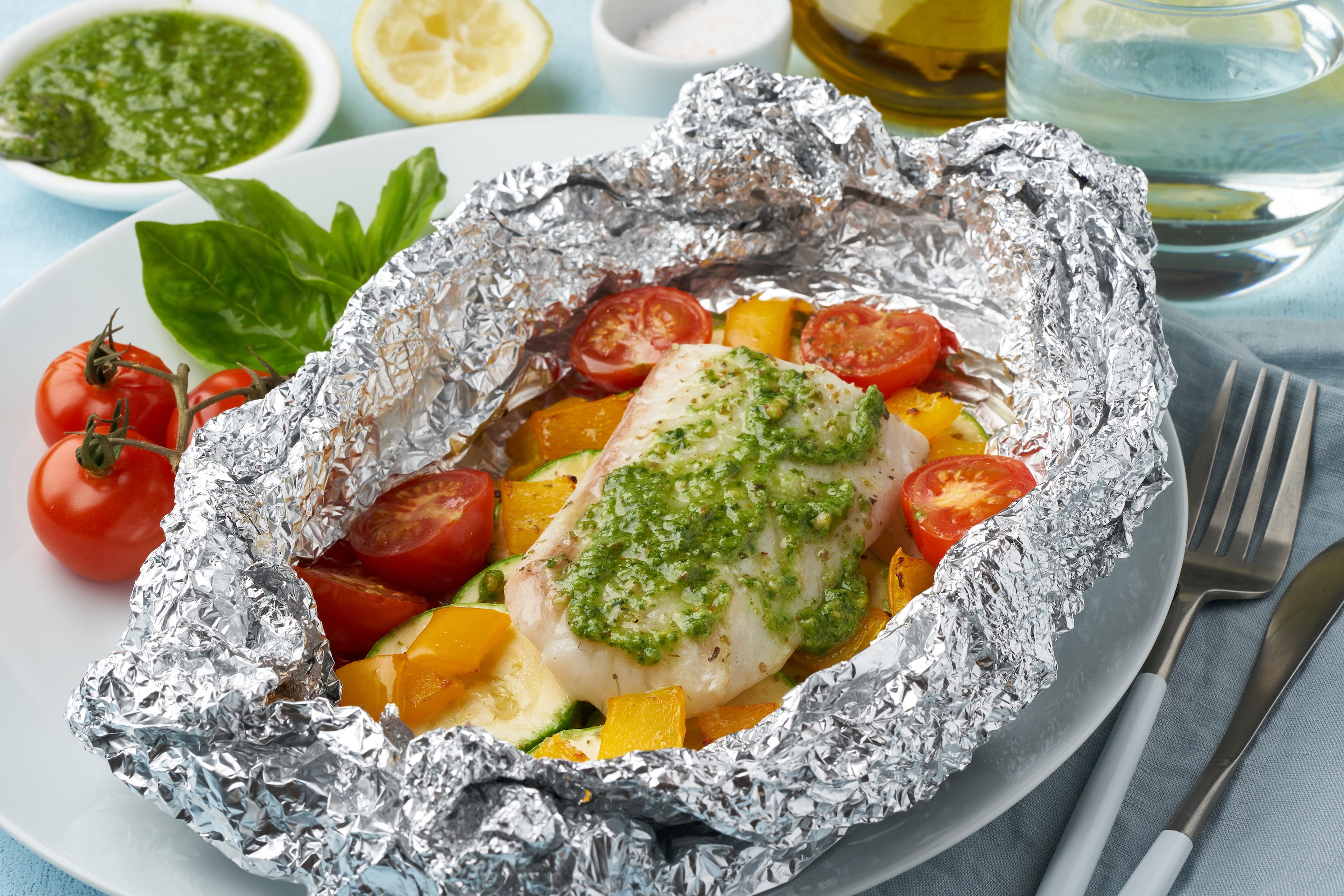 Green Pesto Roasted Cod – Dance Shred